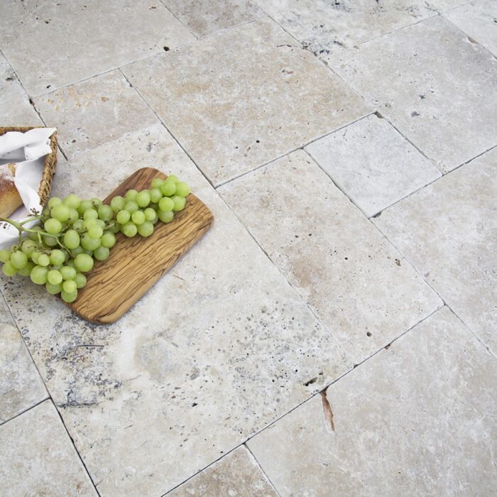 Terrassenplatten Travertin Tuscany Rustico Naturstein ~ Crafted Stone